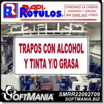 ROTULO PUBLICITARIO ETIQUETAS TERMICAS SOBRE ALMACENAJE DE TRAPOS CON ...