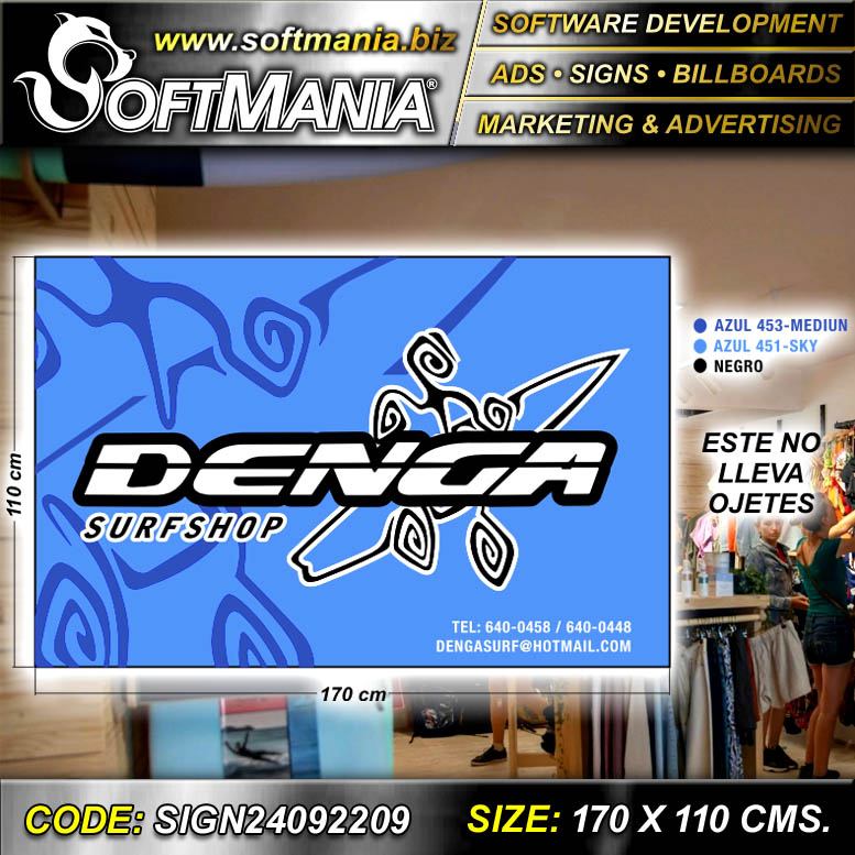 Rotulo Publicitario Banner de Vinil de Corte con Ojetes de Metal para ...