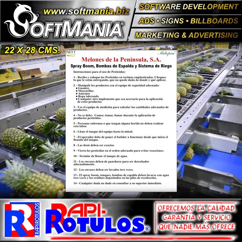 Rotulo Publicitario Acrilico Transparente con Rotulacion Reversada con ...